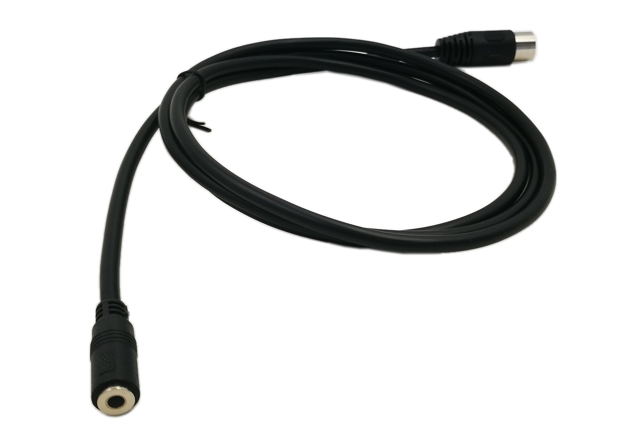 zdyCGTime 3.5mm(1/8in) TRS Stereo Female to 5-Pin Din Male Professional Premium Audio Adapter for Bang & Olufsen, Naim, Quad...Stereo Systems