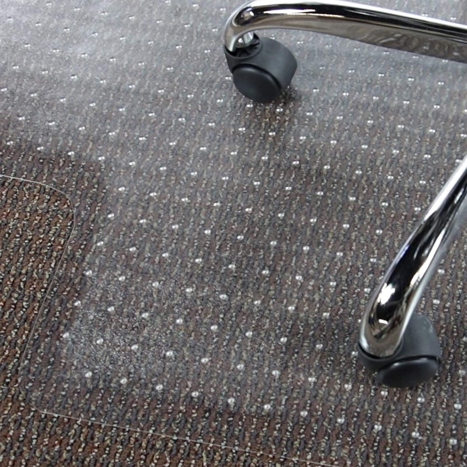 YMWD Office Chair Mat for Carpet PVC Transparent Protects Floors Mats for Low and Medium Pile Carpets 36"X 48"X 0.08" with Lip Computer Desk Floor Mat for Office and Home,with Lips
