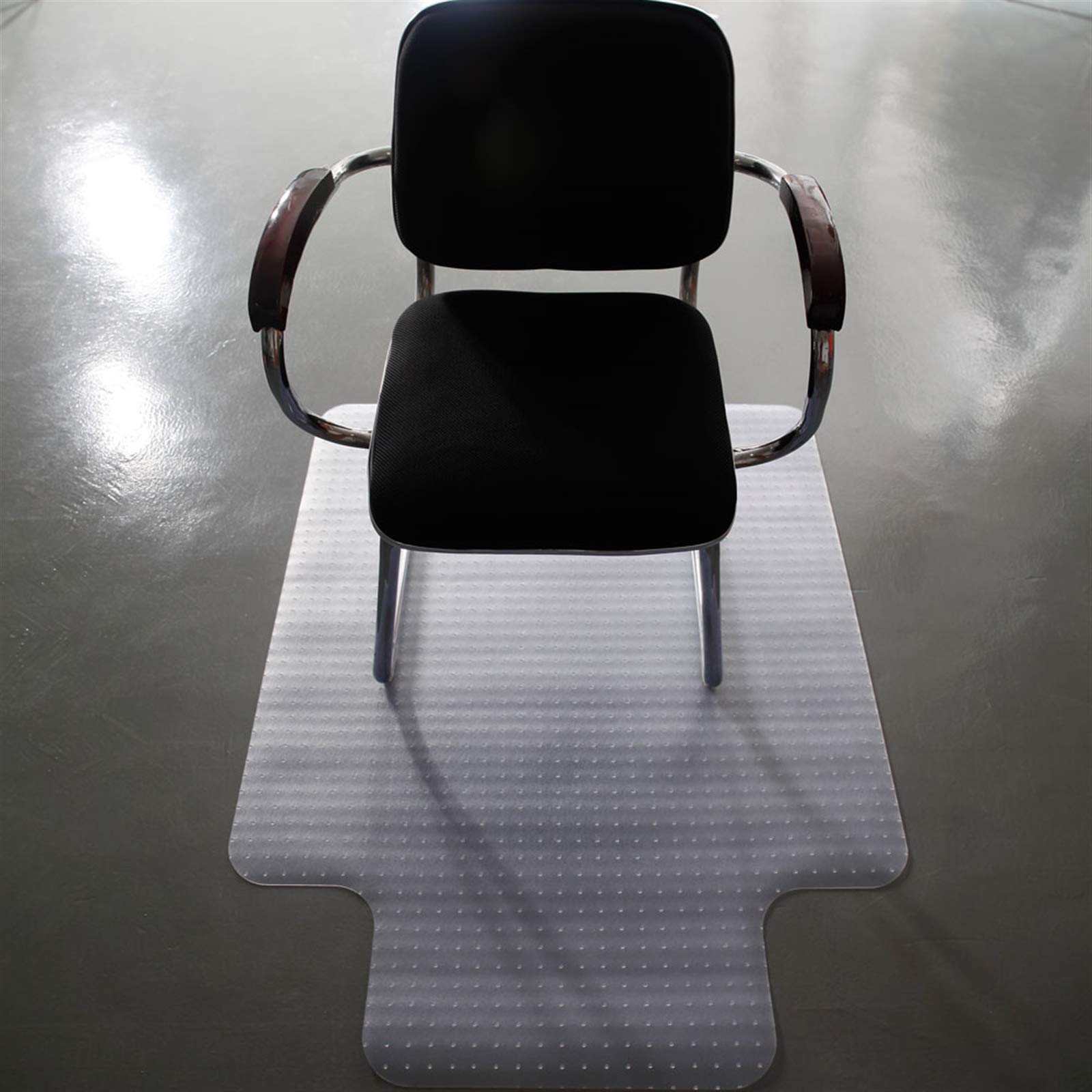 Transparent PVC Office Chair Mat for Carpet β Computer Chair Mat for Carpeted Floors β Easy Glide Rolling Plastic Floor Mat for Office Chair on Carpet for Work, with Extended Lip (47.24 x 35.43 )".