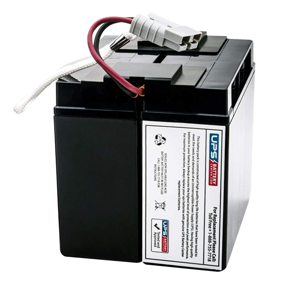 UPSBatteryCenter Compatible Replacement for APC UPS Models DLA1500I, SMT1500, SMT1500I, SMT1500X413, BP1400, BP1400I, SU1000XL, SU1000XLNET, SU1250, SU1250RM, SU1400, SU1400I