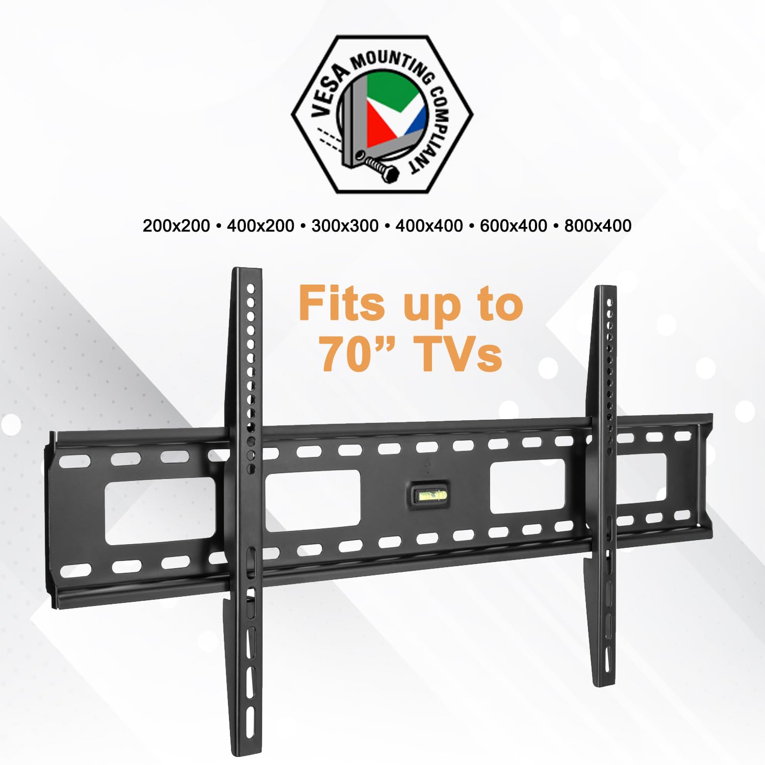 Ultra Slim Flat TV Wall Mount Bracket for Samsung - 98β Class Q80C QLED 4K Smart TV - QN98Q80CAFXZA - Low 1.4" Profile Design, Heavy Duty Steel, Flush to Wall, Simple Install