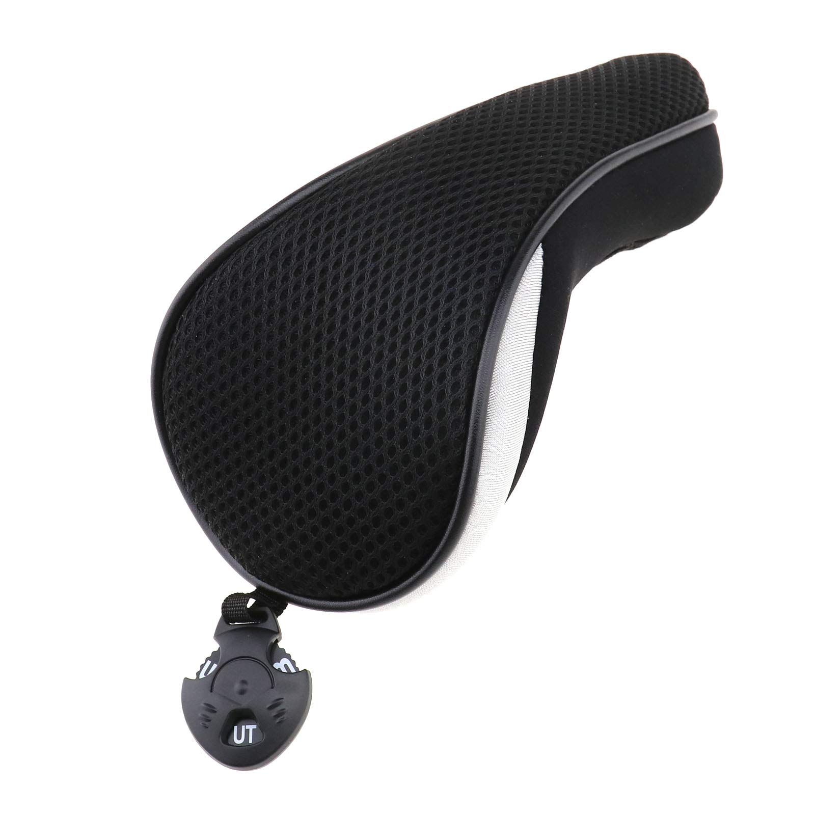 SING F LTD 4X Interchangeable Golf Tag Head Cover UT Hybrid Headcover Mesh Covers Protecter No. 2/3/4/5/6 Black
