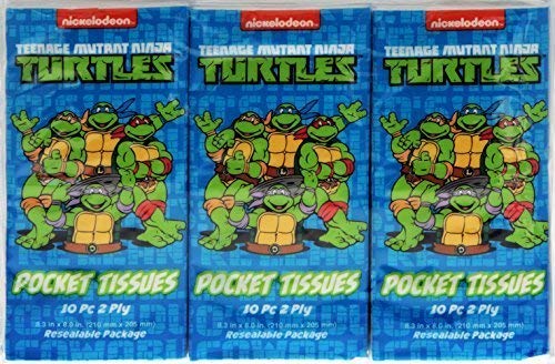 Teenage Mutant Ninga Turtles Facial Tissues (2 Packs of 6) by BCL Kids