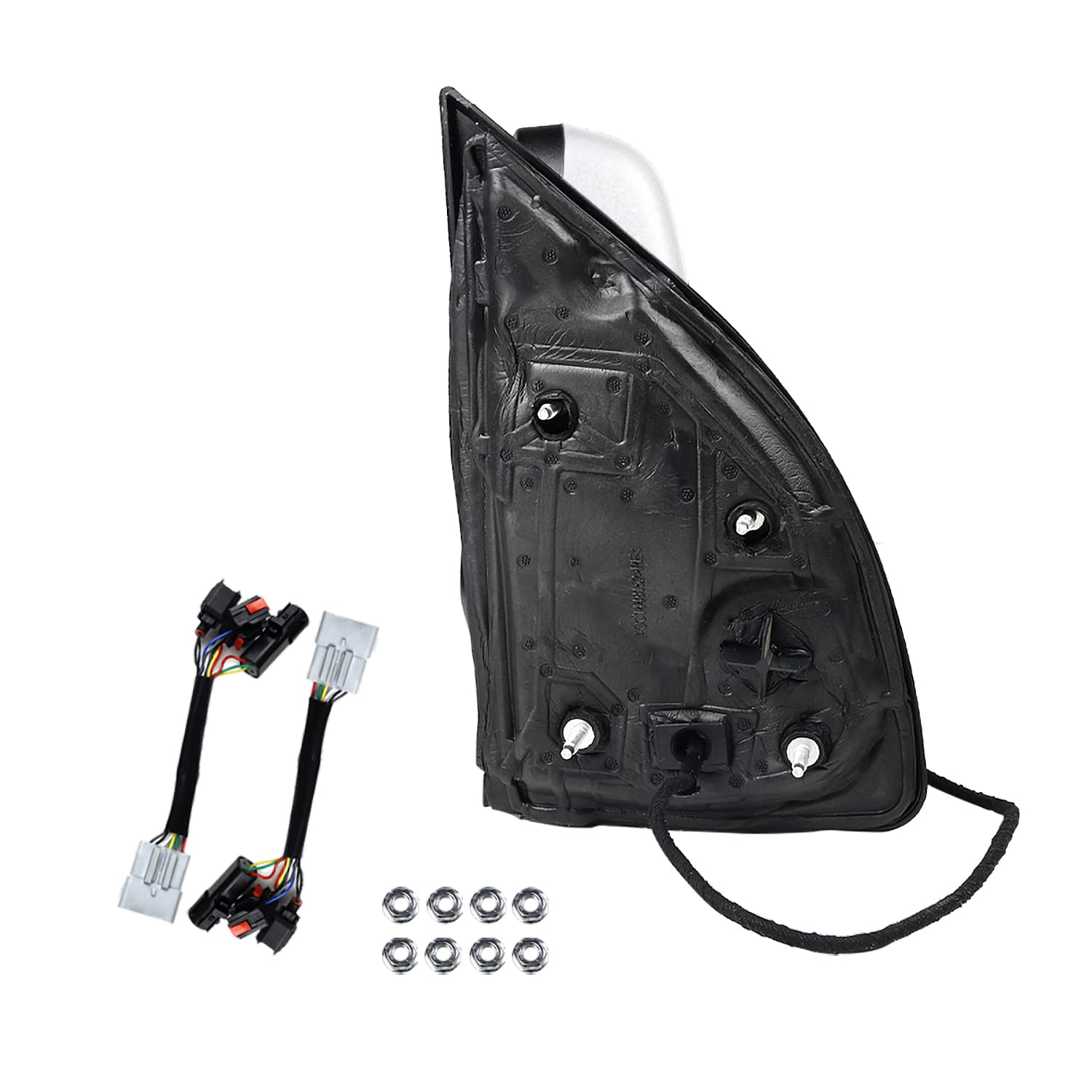 Spec-D Tuning Chrome Telescopic Towing Mirror Clear Signal Power Heated Compatible with Ford F250 Super Duty 1999-2016