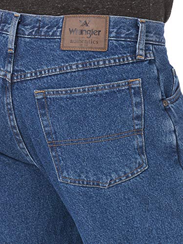 Wrangler Authentics Men's Fleece Lined Five Pocket Jean, Stonewash, 36W X 34L