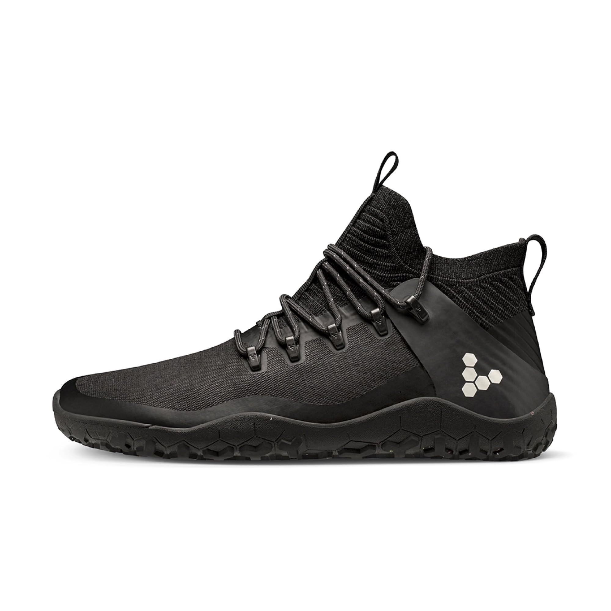 Vivobarefoot Magna Trail II FG, Mens Vegan Hiking Trainers with Barefoot Sole Obsidian