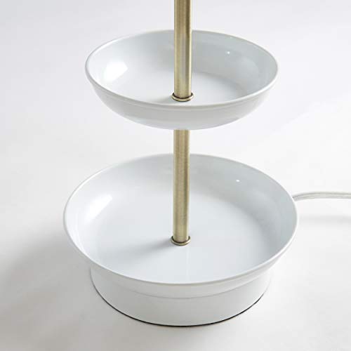 Urban Lifestyle Two Tier Lamp with Catch-All Base, Grey