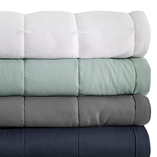 Serta Air Dry Perfect Sleeper, Down Alternative, Ultra Soft, Box Stitched Blanket, King, Seaglass