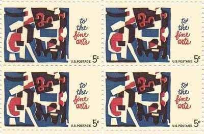 To The Fine Arts Set of 4 x 5 Cent US Postage Stamps NEW Scot 1259 by US Postal Service