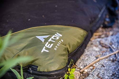 TETON Sports Camper -10 Degree Sleeping Bag for Adults; Great for All Weather Camping, Hunting; Versatile Outdoor Sleeping Bag; Lightweight, Warm, Comfortable, Compression Sack Included