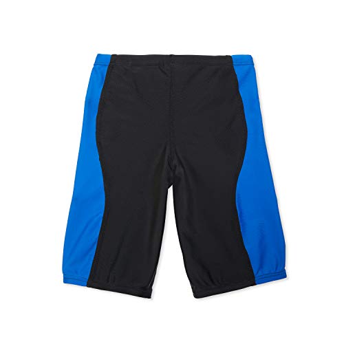 Speedo Boys' Swimsuit Jammer Begin to Swim Solid, Black/Blue, 8 (Big
