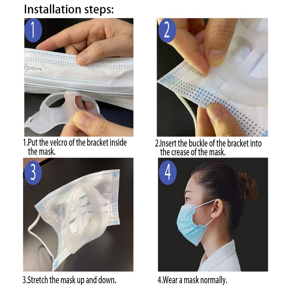 YBP 3D-Face Mask Bracket Internal Support-Frame 5PCS Protector Lipstick