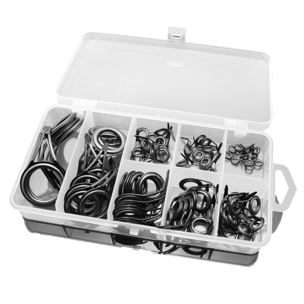 UWND Fishing Rod Guides Kit Spinning Rod Guide, 75pcs,8 Sizes