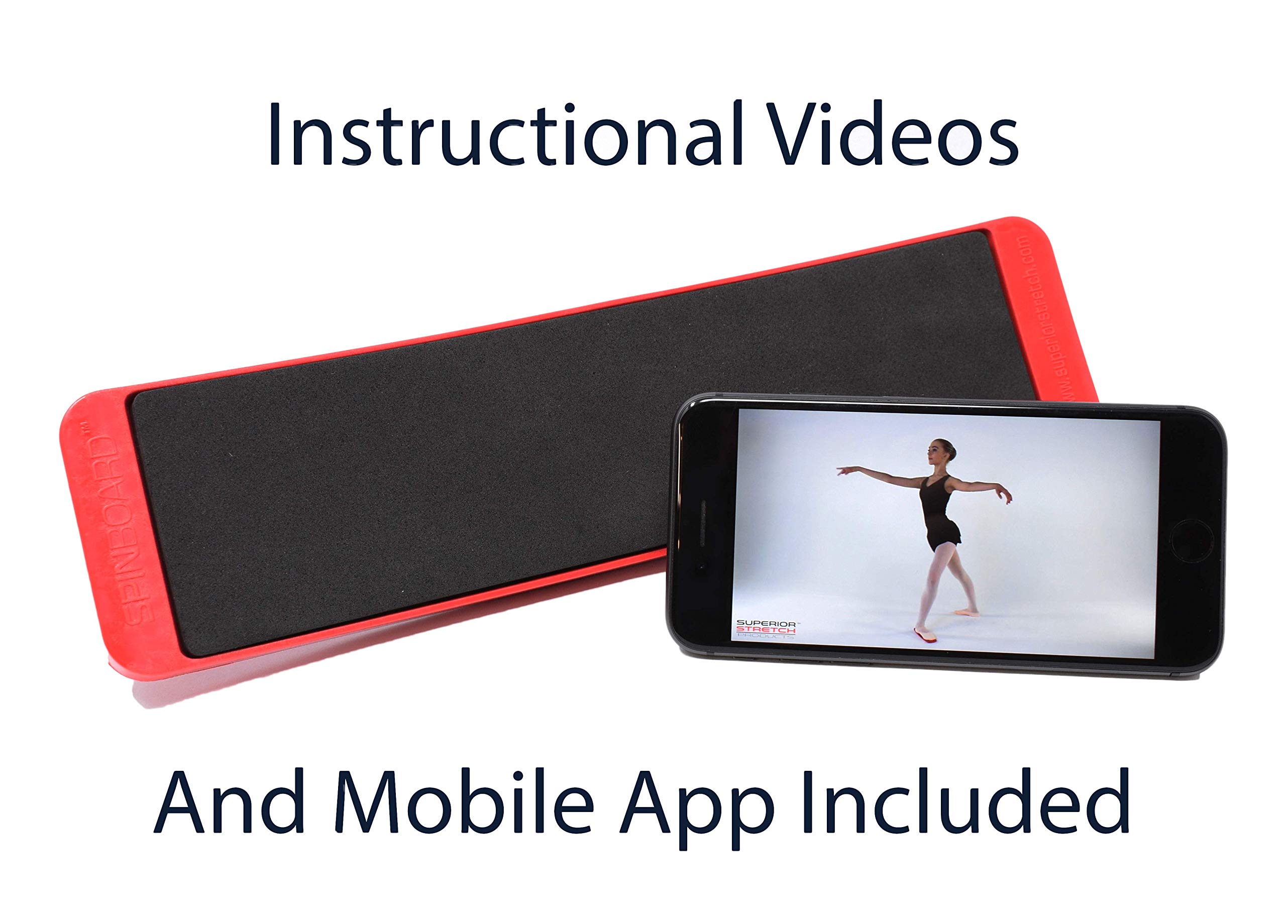 Superior Stretch Products SPINBOARD - Ballet Turning Board for Dancers. Includes Instructional Videos