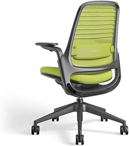 Steelcase Series 1 Office Chair - Ergonomic Work Chair with Wheels for Carpet - Helps Support Productivity - Weight-Activated Controls, Back Supports & Arm Support - Easy Assembly - Wasabi