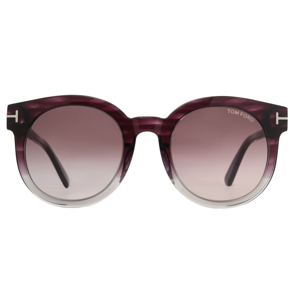 Tom Ford Janina Tf 435 83t Clear Purple Cat Eye Women's Sunglasses 53mm