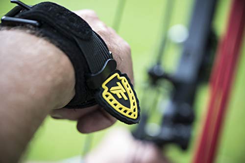 Trufire BDBF Bulldog Buckle Foldback Archery Compound Bow Release - Adjustable Black Wrist Strap, One Size