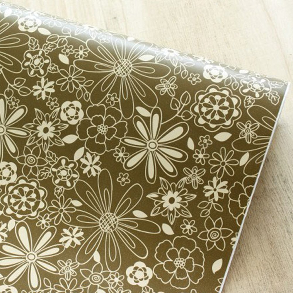Yifely Petal Tabletop Protect Paper PVC Shelf Liner Self-Adhesive Entryeway Shoes Storage Cabinet Decor 17.7 Inch by 9.8 Feet
