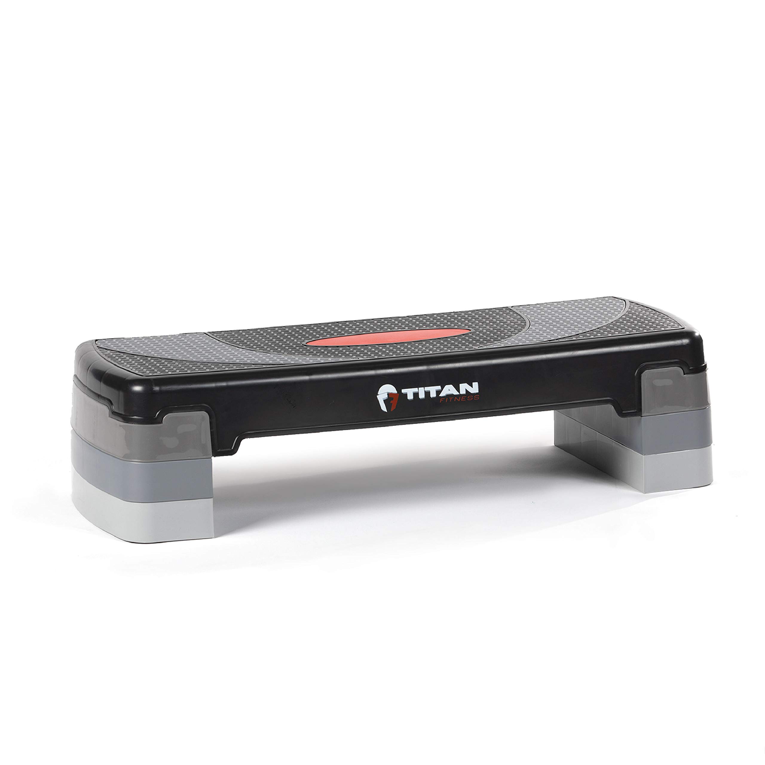 Titan Fitness Medium Aerobic Step 4"-8" Step with Risers Gym Home Exercises Workout