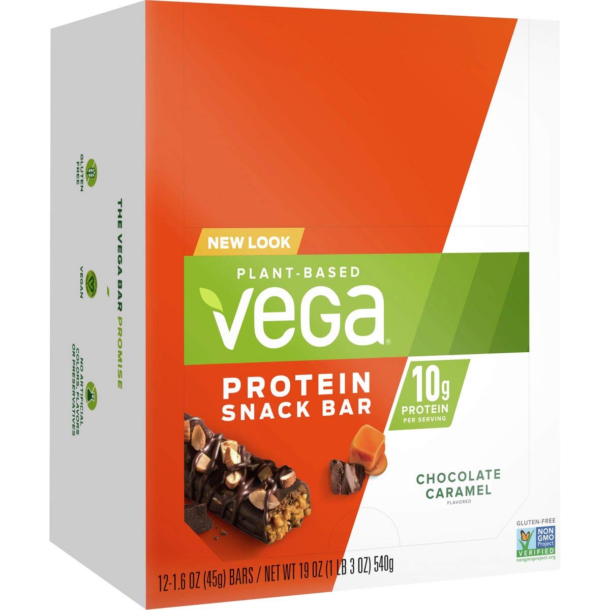 Vega Protein Snack Bar, Coconut Almond - Vegan Protein Bars, Plant Based, Vegetarian, Dairy Free, Gluten Free, Soy Free, Non GMO (12 Count)