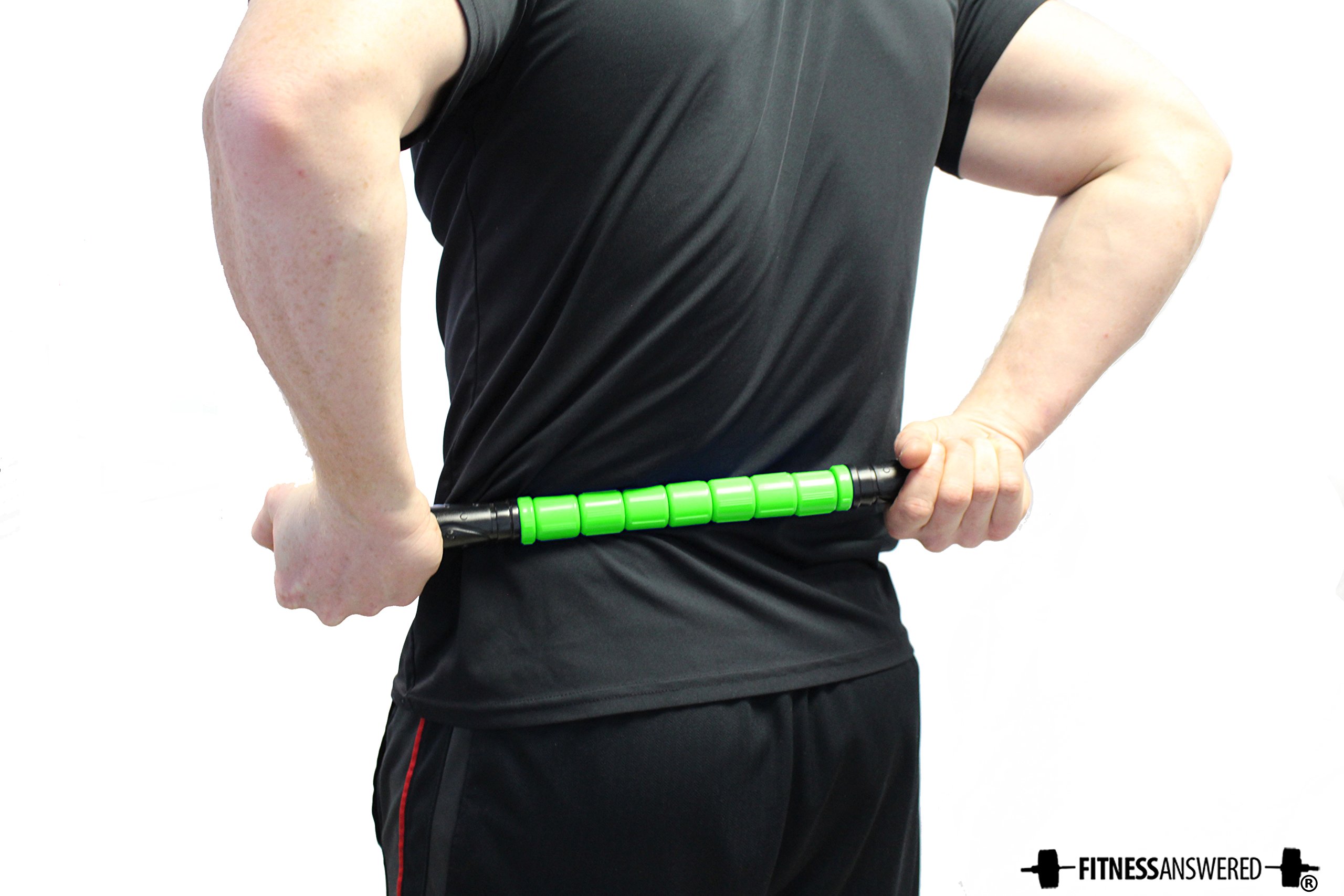 The Stick Massage Roller Original | Muscle Roller Massage Stick for Legs | Exercise Roller Massage Tools for Sports Athletes and Runners 17.75" - Original Green