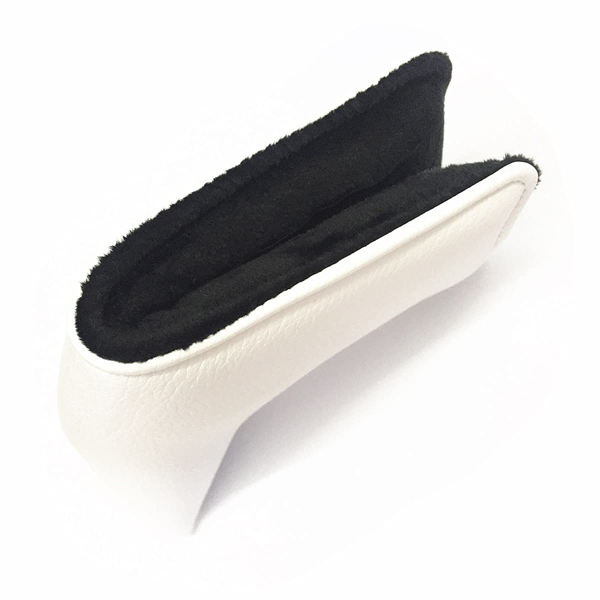 Golf Blade Putter Cover Headcover Club Protective Case, PU Leather Golf Putter Head Covers for Scotty Cameron Taylormade Odyssey, Ping, Protect Golf Clubs (White)