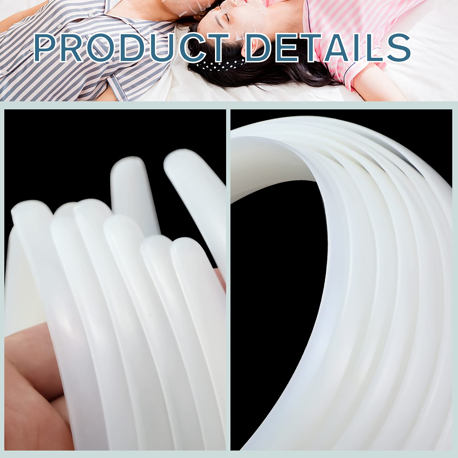 VOKOY 12 Pcs White Plastic Headbands, 1" Wide No Teeth Plain Headbands DIY Hair Bands Headbands for Girls Women