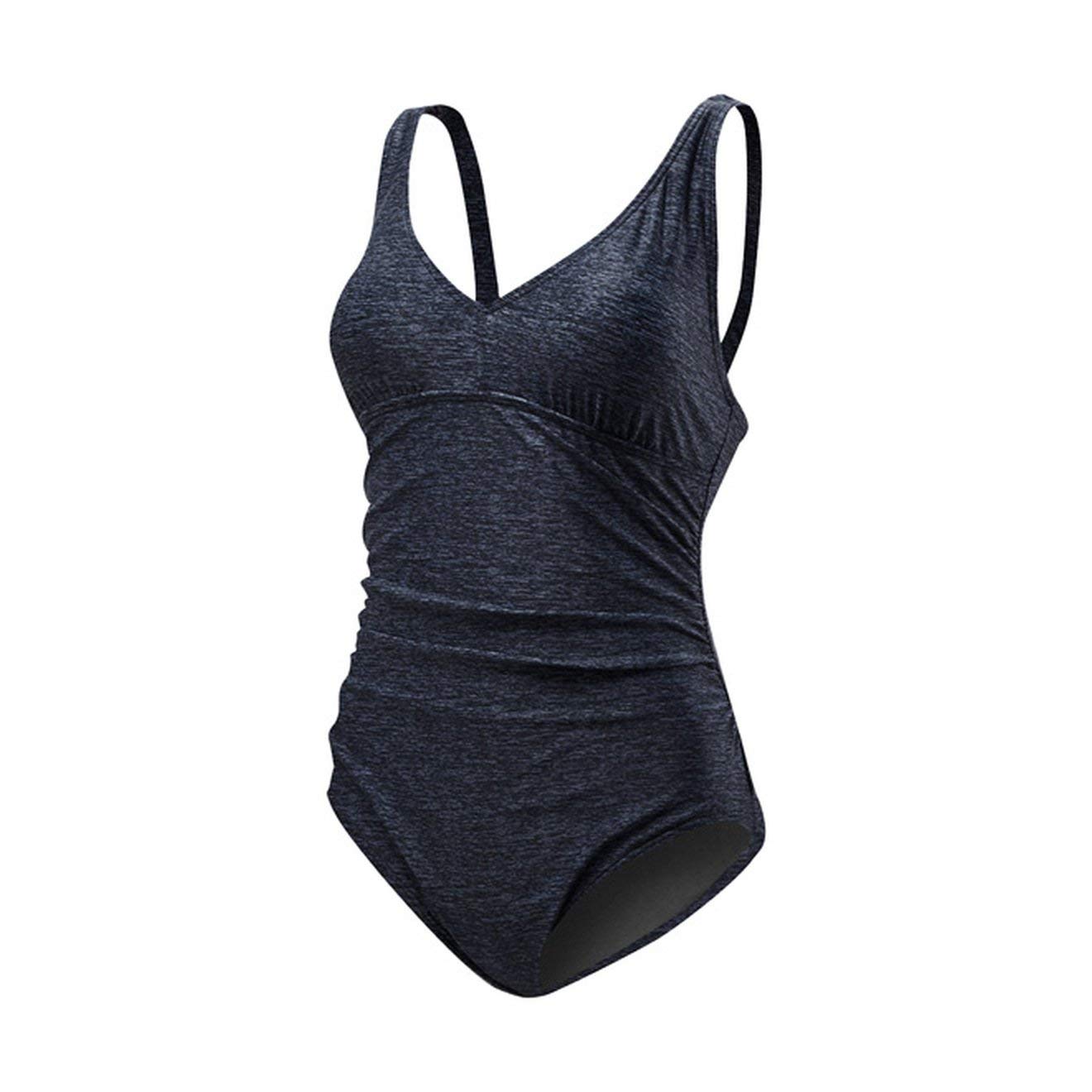 TYR Women's Mantra v Neck Controlfit, Black, Size 12
