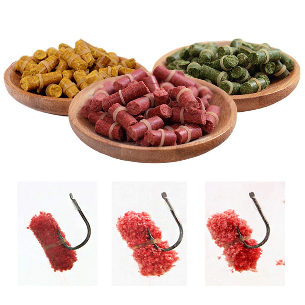 shlutesoy 1 Pack Fishing Baits,Fishing Lure,River Sea Fishing Tackle Carp Fish Baits Fresh Scent Crucian Grass Lures Red