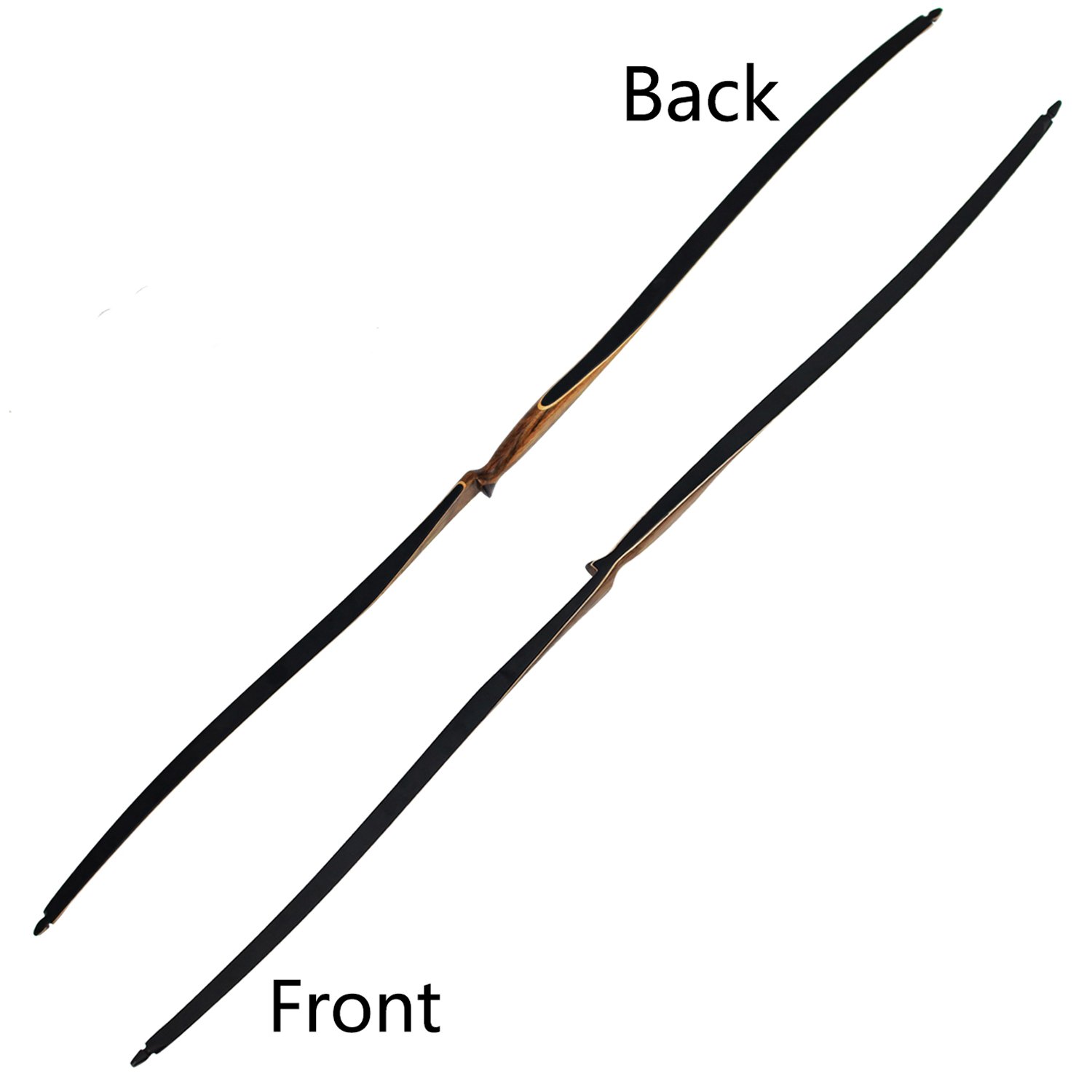 SinoArt Sparrow 54" Traditional Long Bow 20-35LBs Draw Weight One-piece Longbows Recurve Bow Right Hands for Beginner Women Tenns (Right Hand 20 LBs)