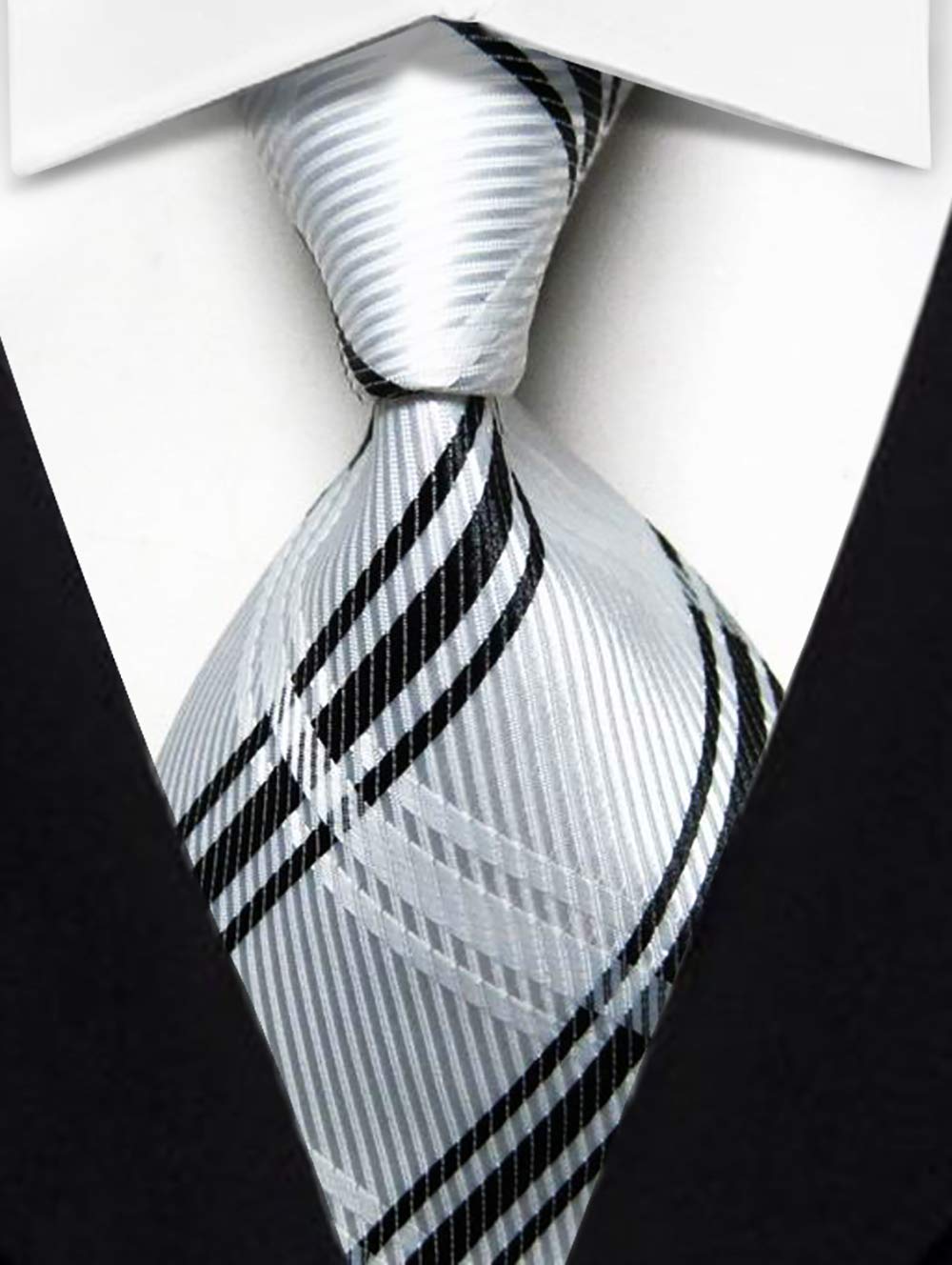 veegood Men's Classic Neck Ties for Men 10 Pack Classy Men's Tie Woven Jacquard Ties Party Suit B10VG01