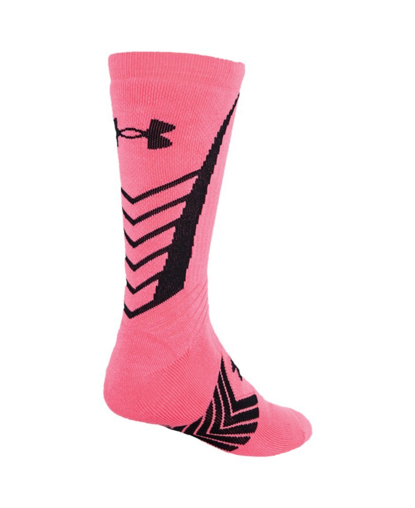 Under Armour Men's Undeniable All Sport Crew Socks (1 Pair), Cerise/Black, Large