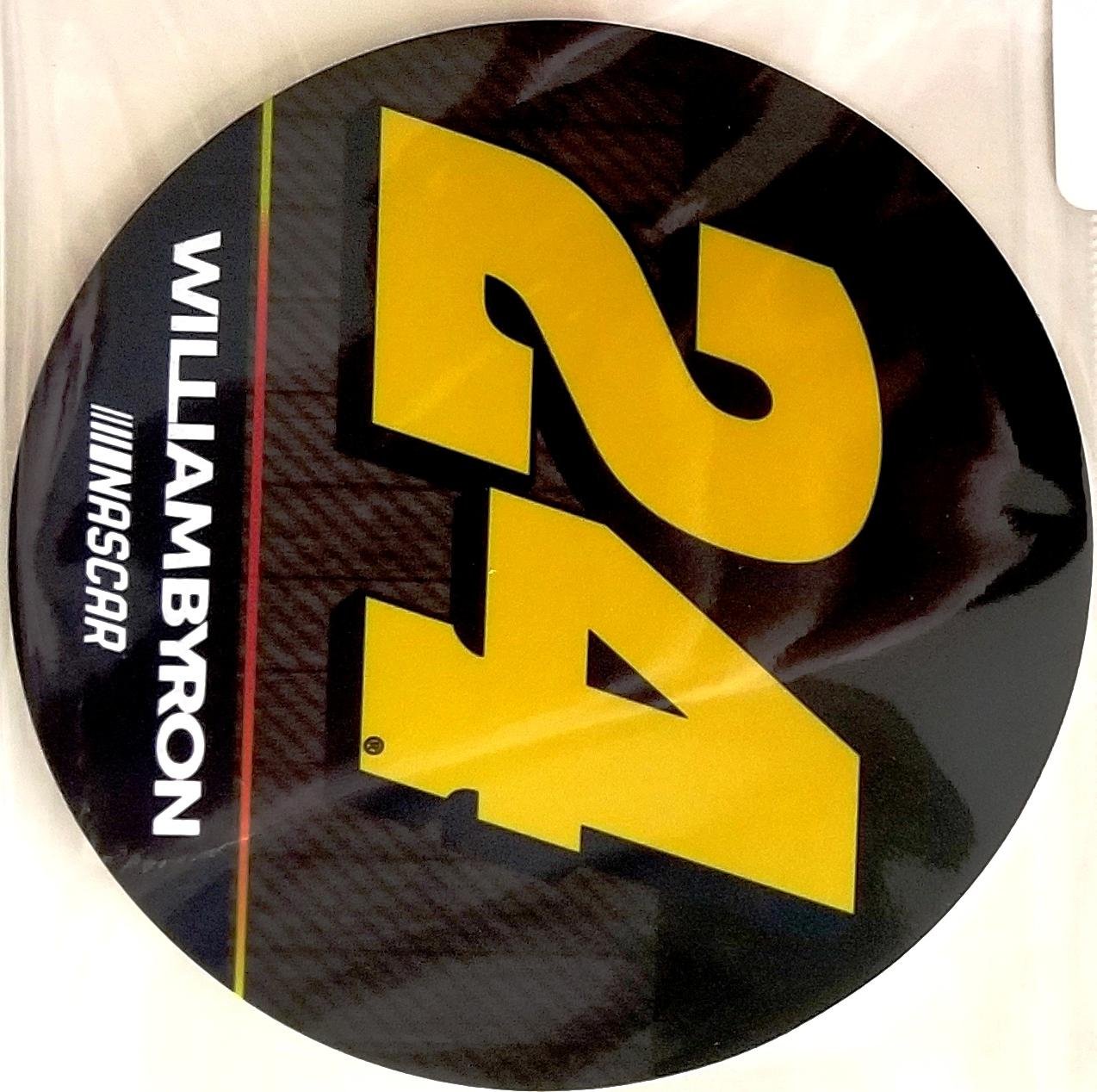 William Byron #24 Magnet RR 4" Round Vinyl Auto Home Heavy Duty Nascar Racing