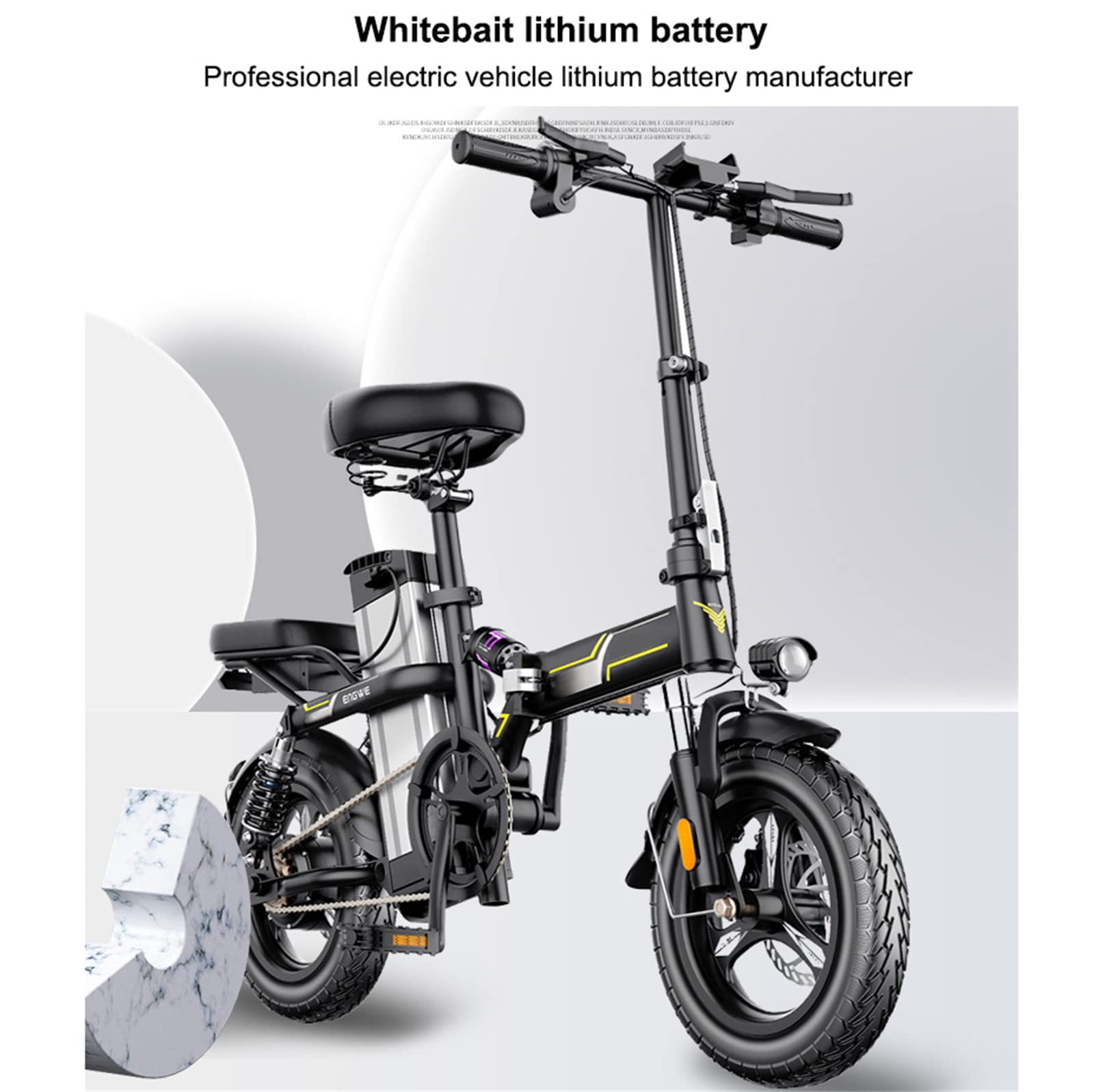 ZJDU Ebike Battery, 24V Silver Fish E-Bike Lithium Battery,with 29.2V 2A Charger and Safe Lock,for 200~350W Motor Ebike,24V 25Ah