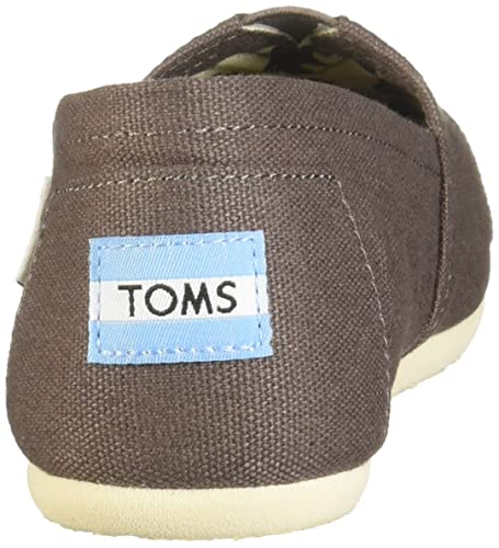 TOMS Women's Classic Core Alpargata Slip-On, Ash Canvas, 9.5