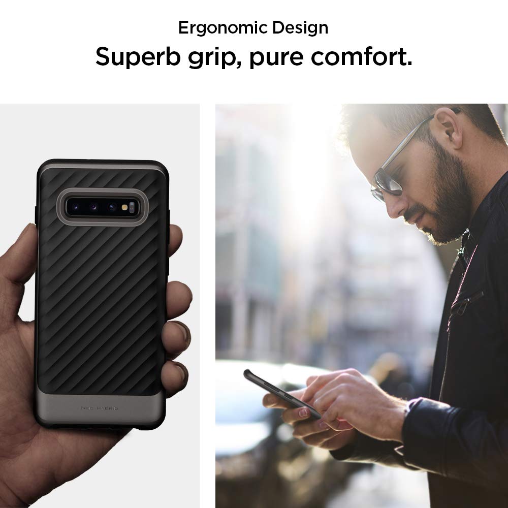 Spigen Neo Hybrid Designed for Samsung Galaxy S10 Plus Case (2019) - Gunmetal