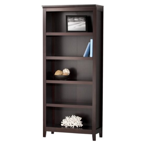 Threshold Carson 5 Shelf Bookcase, Espresso