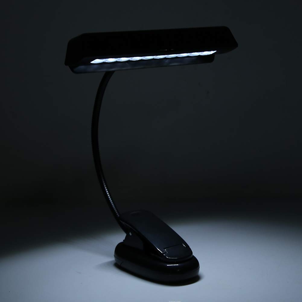 VBESTLIFE Music Stand Light, Portable Clip-on Position Adjustable LED Musician Lamp Reading Light for Music Stands Pianos Work Tables Desks Reading