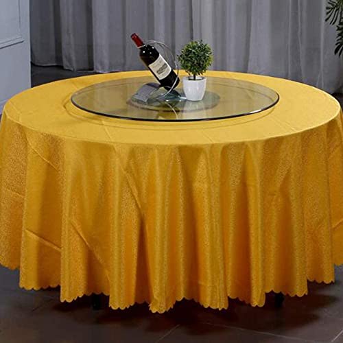 ZJIEX 40″ Large Tempered Glass Lazy Susan Turntable, Round Tabletop Rotating Tray, Kitchen Dining Table Rotating Serving Plate, 360° Swivel Tray (Color : Gold, Size : Ø60cm/24inch)