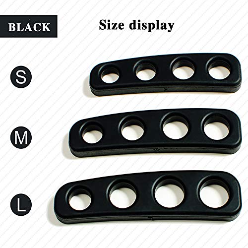 XCMY Silicone Basketball Shooting Trainer 3-Pack Suitable for Youth Adult Shooting Hand Correction Auxiliary Trainer (Black)