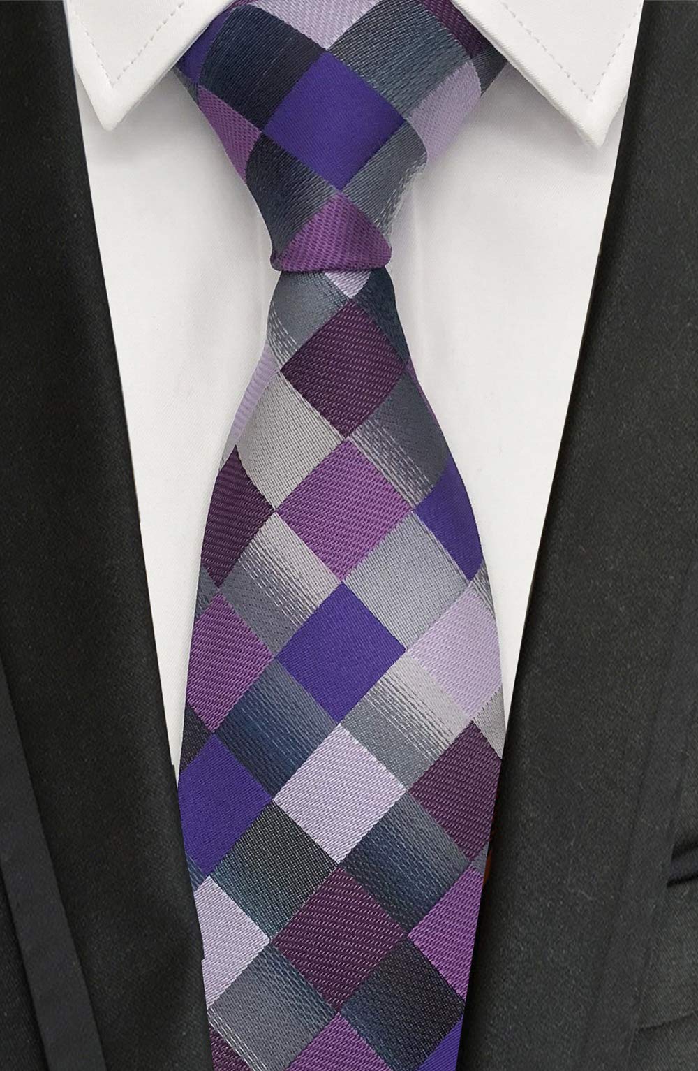 veegood Men's Classic Neck Ties for Men 10 Pack Classy Men's Tie Woven Jacquard Ties Party Suit B10VG01