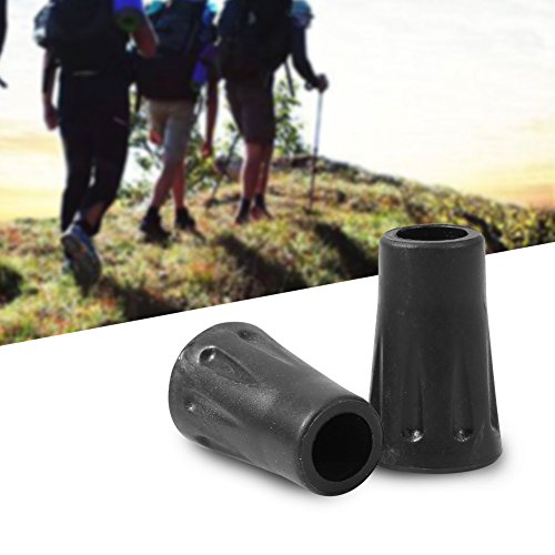 Zerone Trekking Poles Tips, 12X Replacement Trek Pole Tip Protectors, for Hiking Walking Trekking Poles Leg Tip Shock Absorbing Adds Grip Traction (Inner Dia 12Mm/0.47")