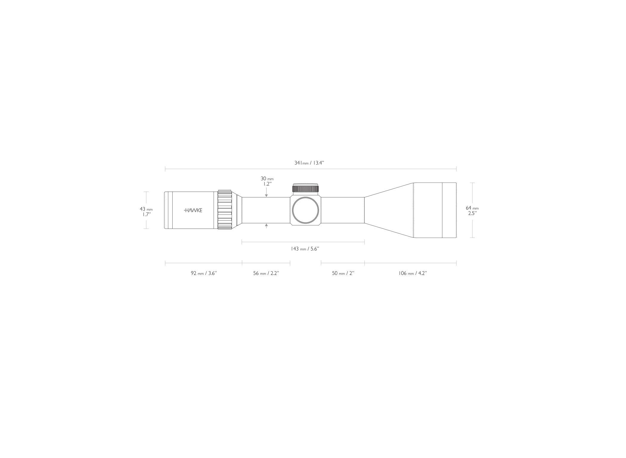 Vantage 30 WA IR Riflescope 3-12x56, 30mm, IR (L4A Dot)