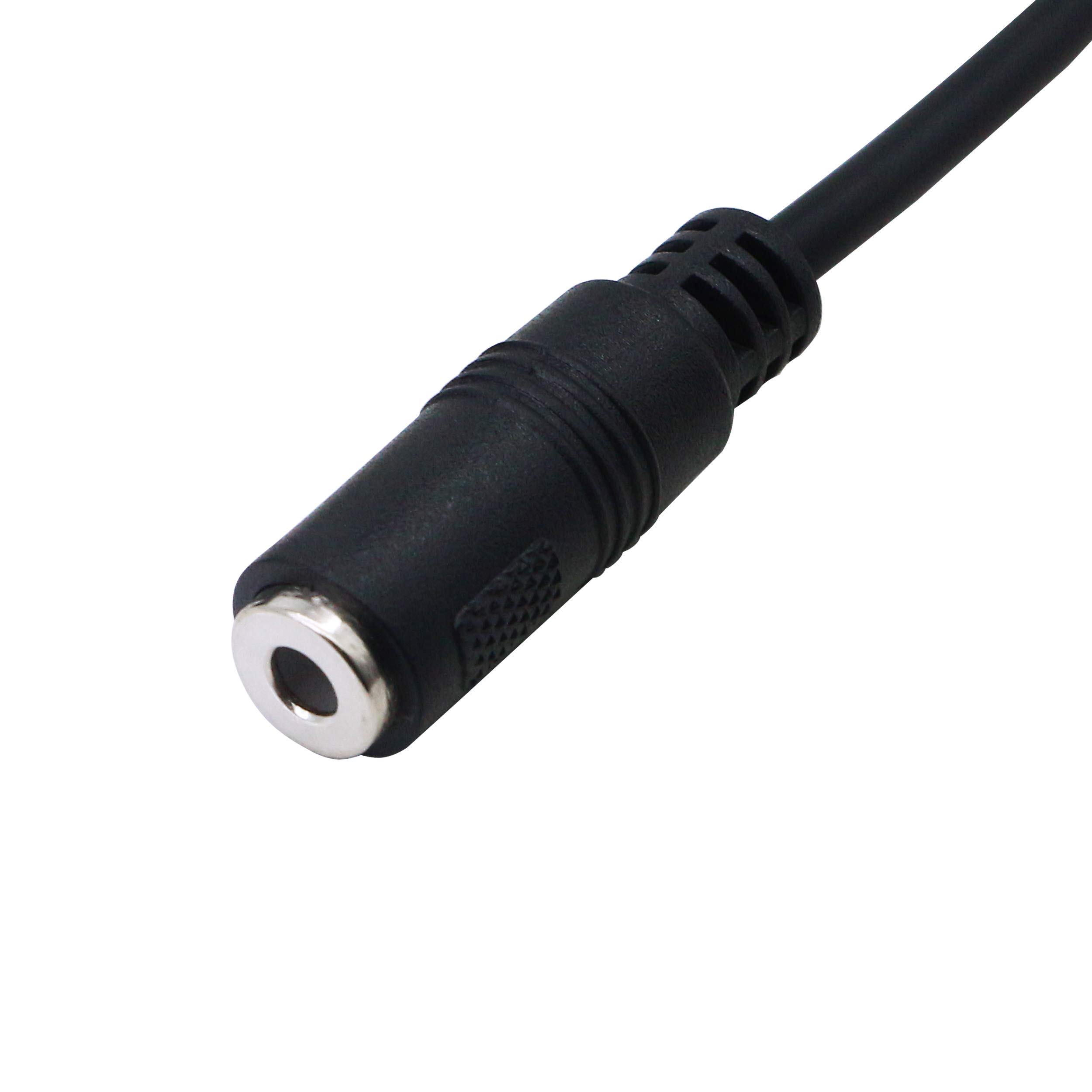 SinLoon 5-Pin DIN Cable DIN 5 Pin MIDI Plug Female to 3.5mm (1/8in) TRS Stereo Female Jack Converter Adapter Audio Cable for Connecting a CD Player, VCR, DVD（1.5m/5ft