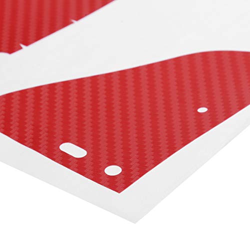 VR Controller Headset Stickers, PVC Material VR Headset Stickers with Manual for Protect Your Equipment for Professional Use(Carbon red)