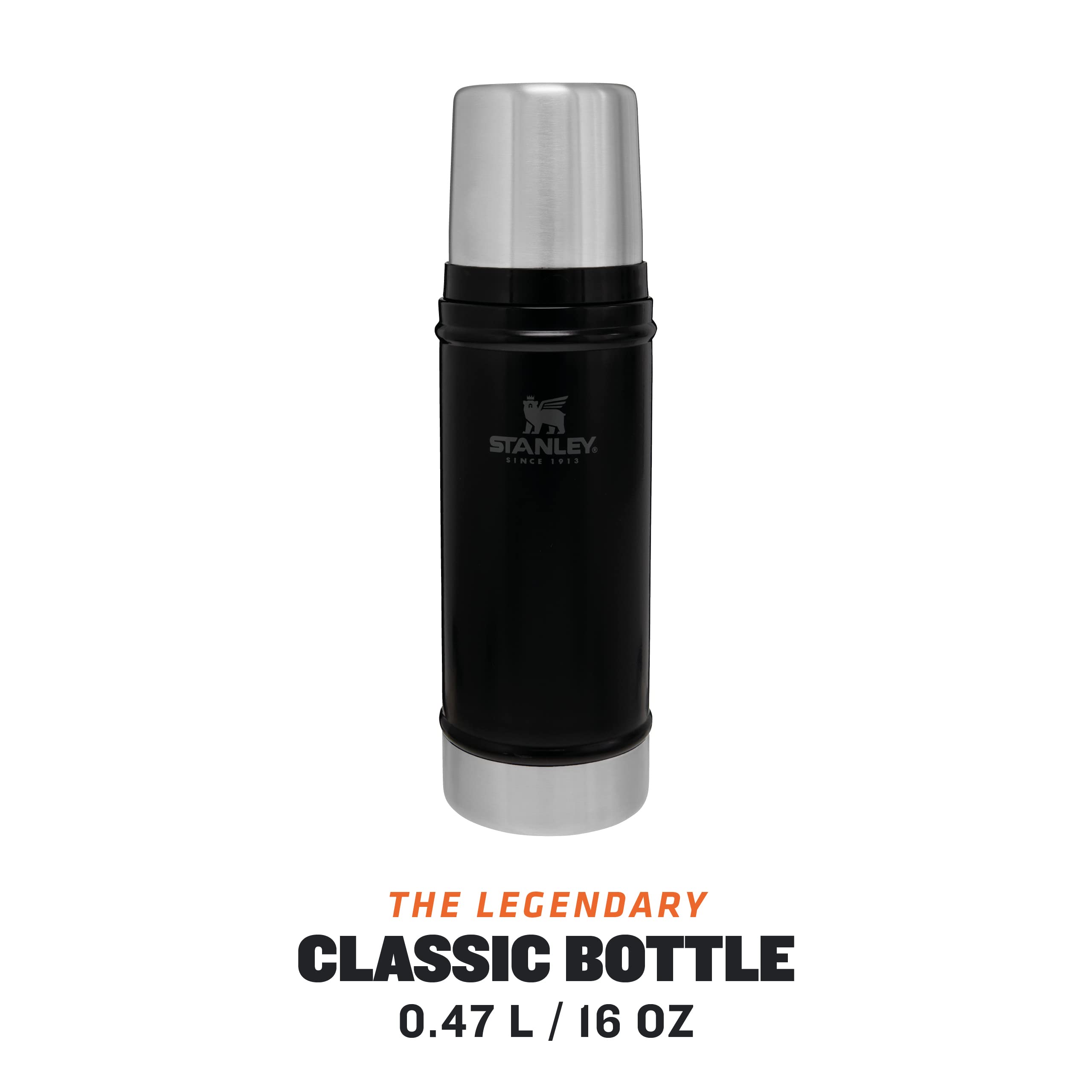 Stanley Classic Vacuum Bottle .47L (Matte Black)