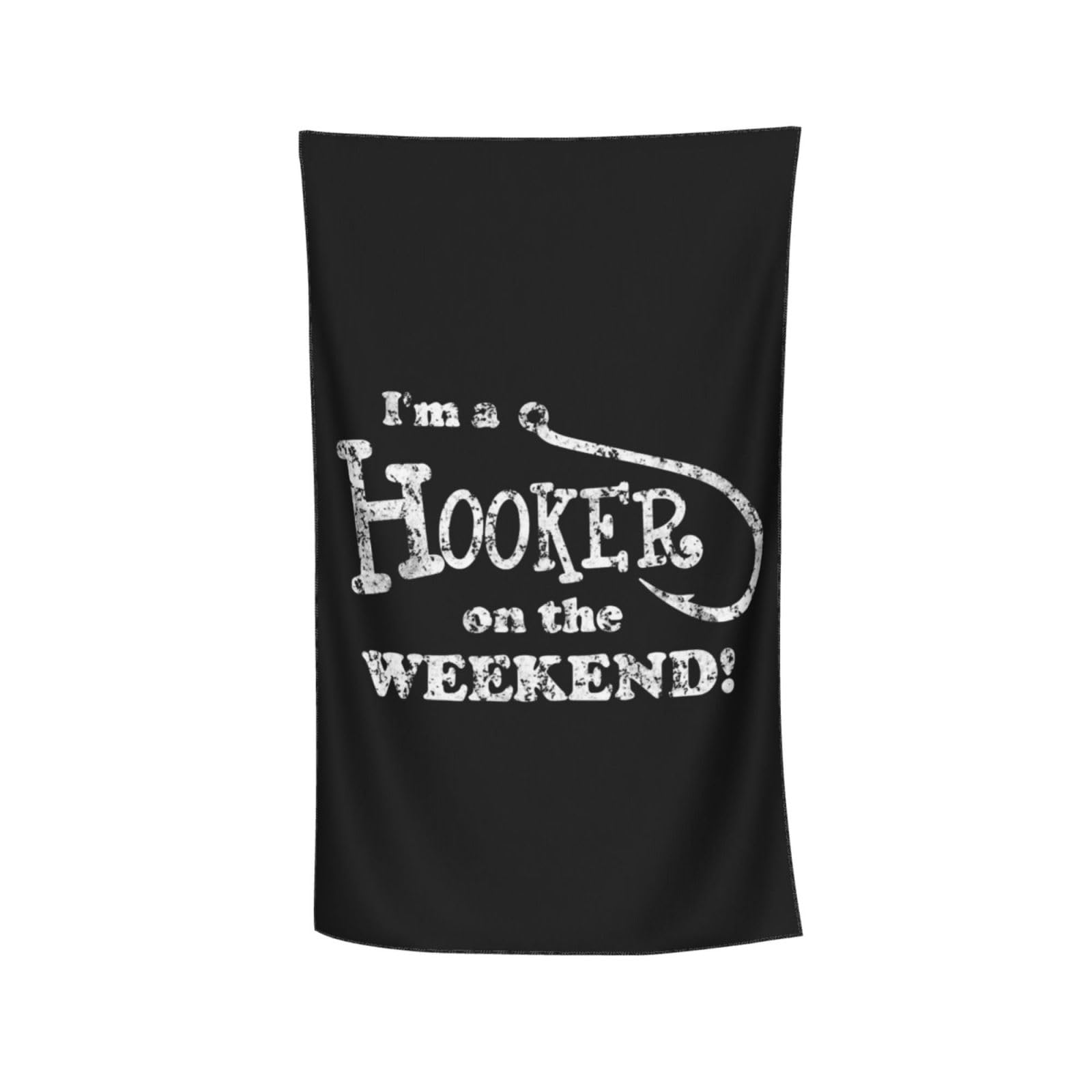 Zahika I'M A Hooker On The Weekend Beach Towel Absorbent Bathroom Towels Beach Towels Oversized Super 32x52 Inch
