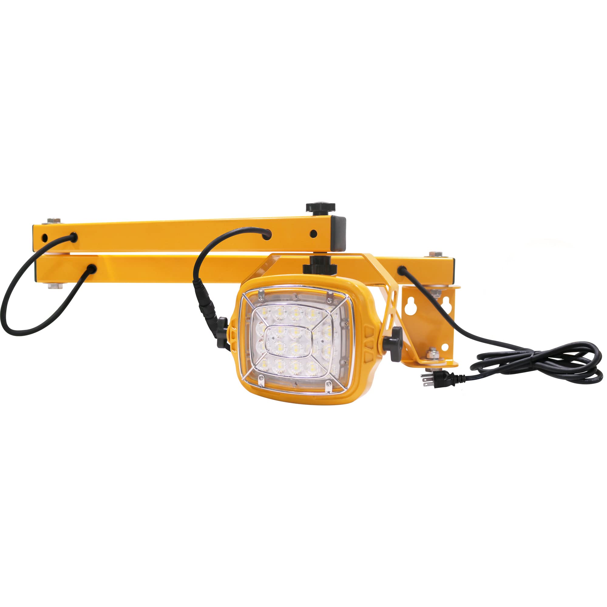 Signaworks LED Dock Bay Swivel Arm Light (50W, 5500LM), Brighten Trailers & Shipping Trailers, Industrial Aluminum Housing, 5ft Power Cord
