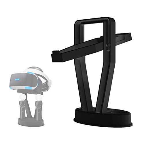 VR Stand, VR Headset Stand Virtual Reality Headset and Controllers Holder, VR Headset Display Holder and Controller Mount Station for Oculus Quest 2/PS