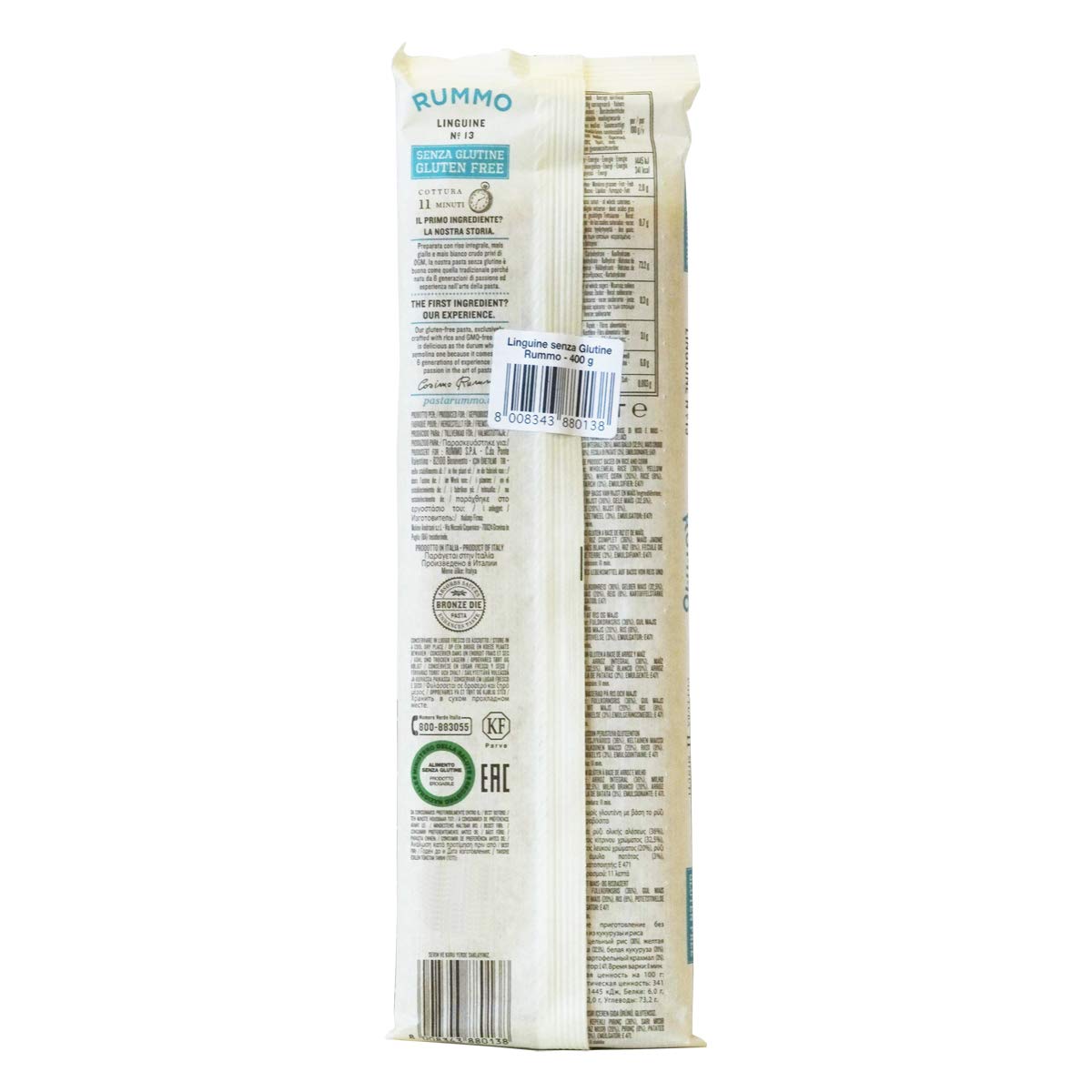 Rummo Linguine N ° 13 | Italian Gluten Free Pasta | 14 Ounce